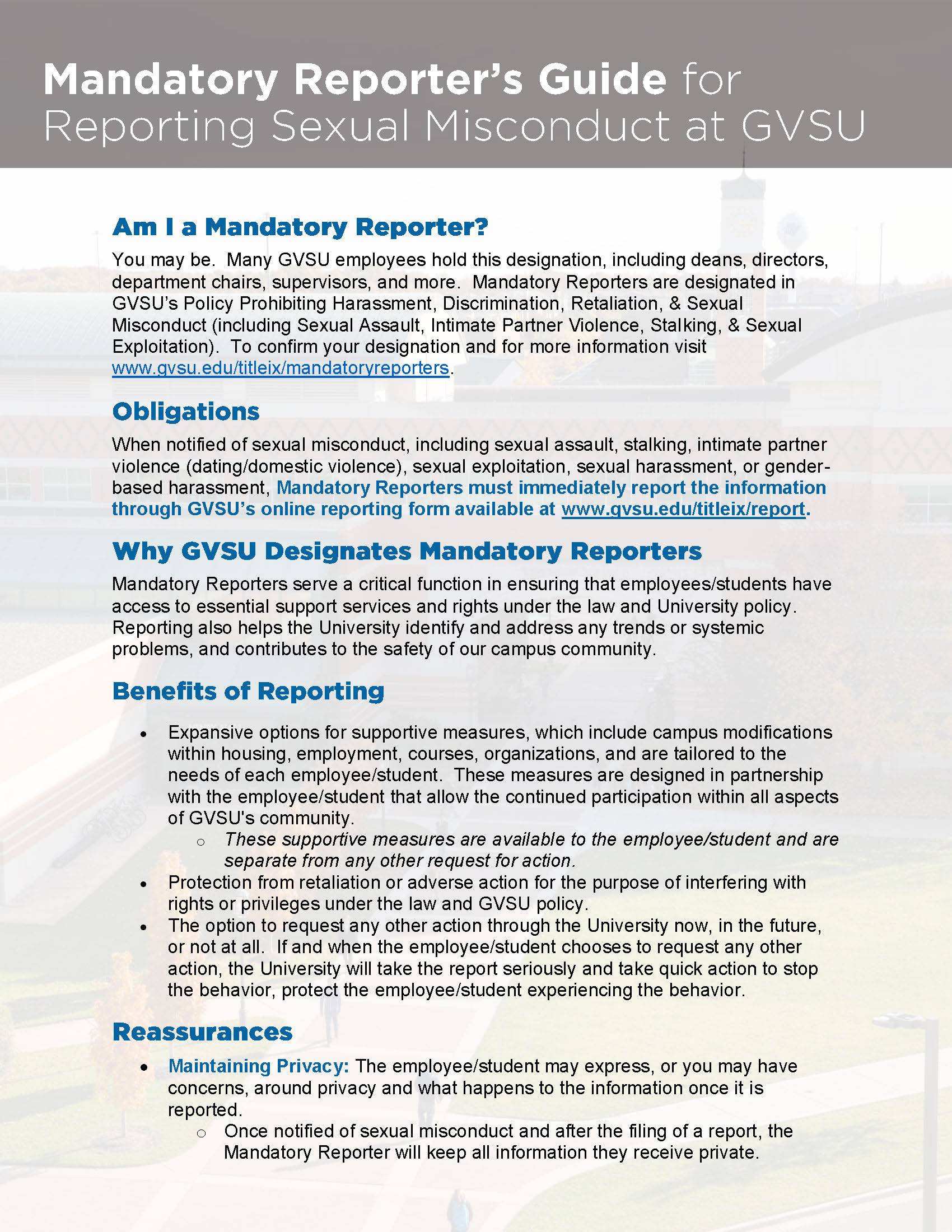 Employee Resources - Office for Title IX and Institutional Equity ...